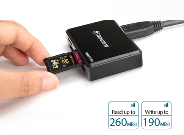 Transcend TS-RDF9 Lector grabador Multiranuras para tarjetas de memoria ...